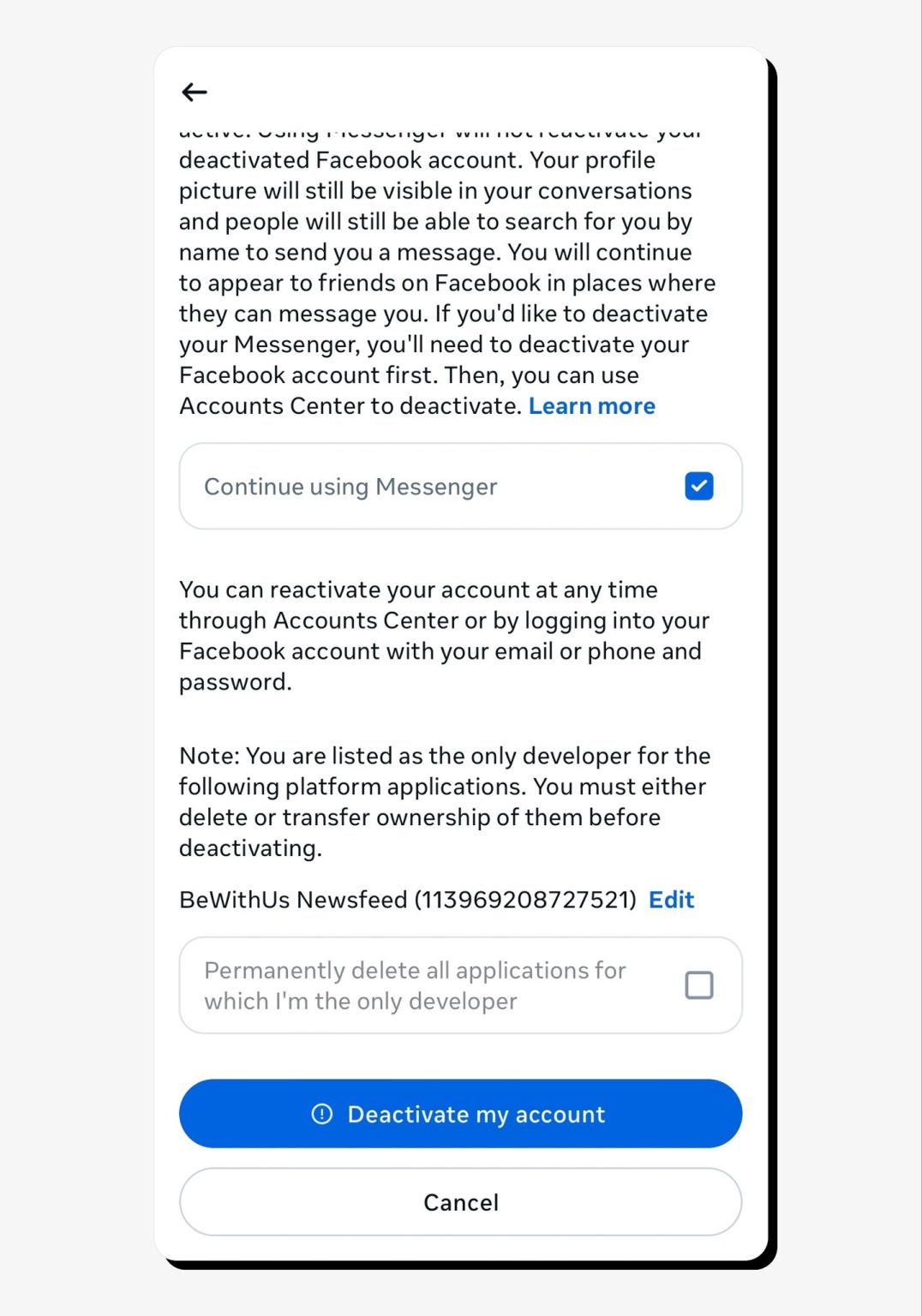 How To Delete Or Deactivate Your Facebook Messenger Account
