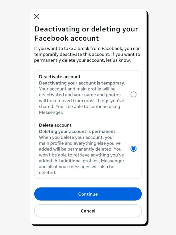 How To Delete Or Deactivate Your Facebook Messenger Account