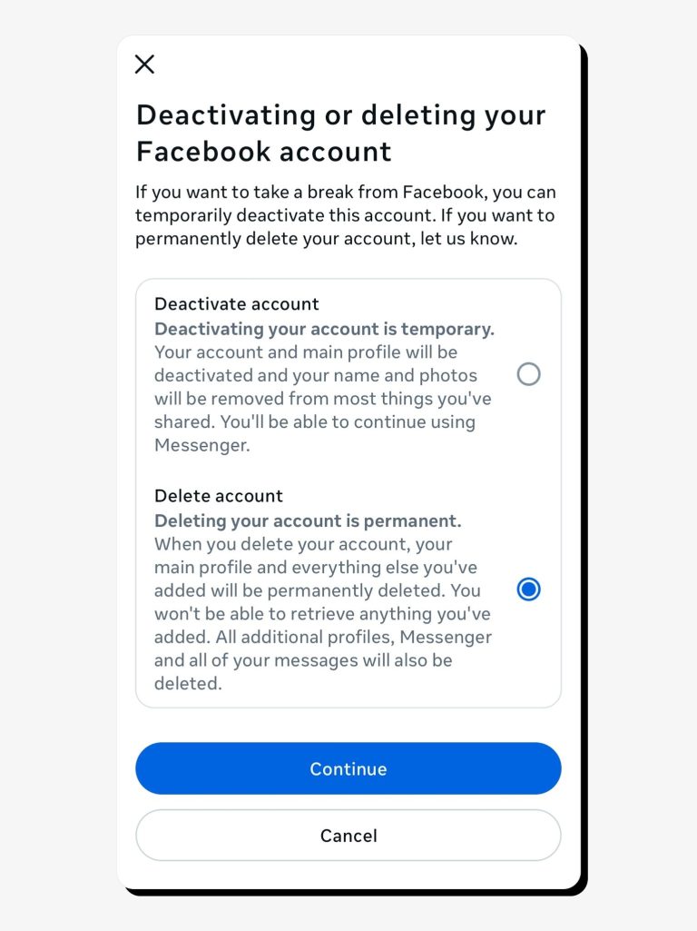How To Delete Or Deactivate Your Facebook Messenger Account