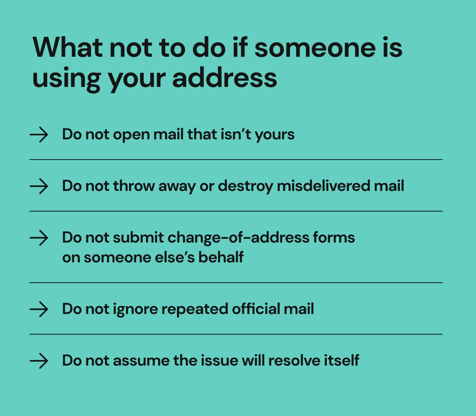 What To Do If Someone Uses Your Address Without Permission
