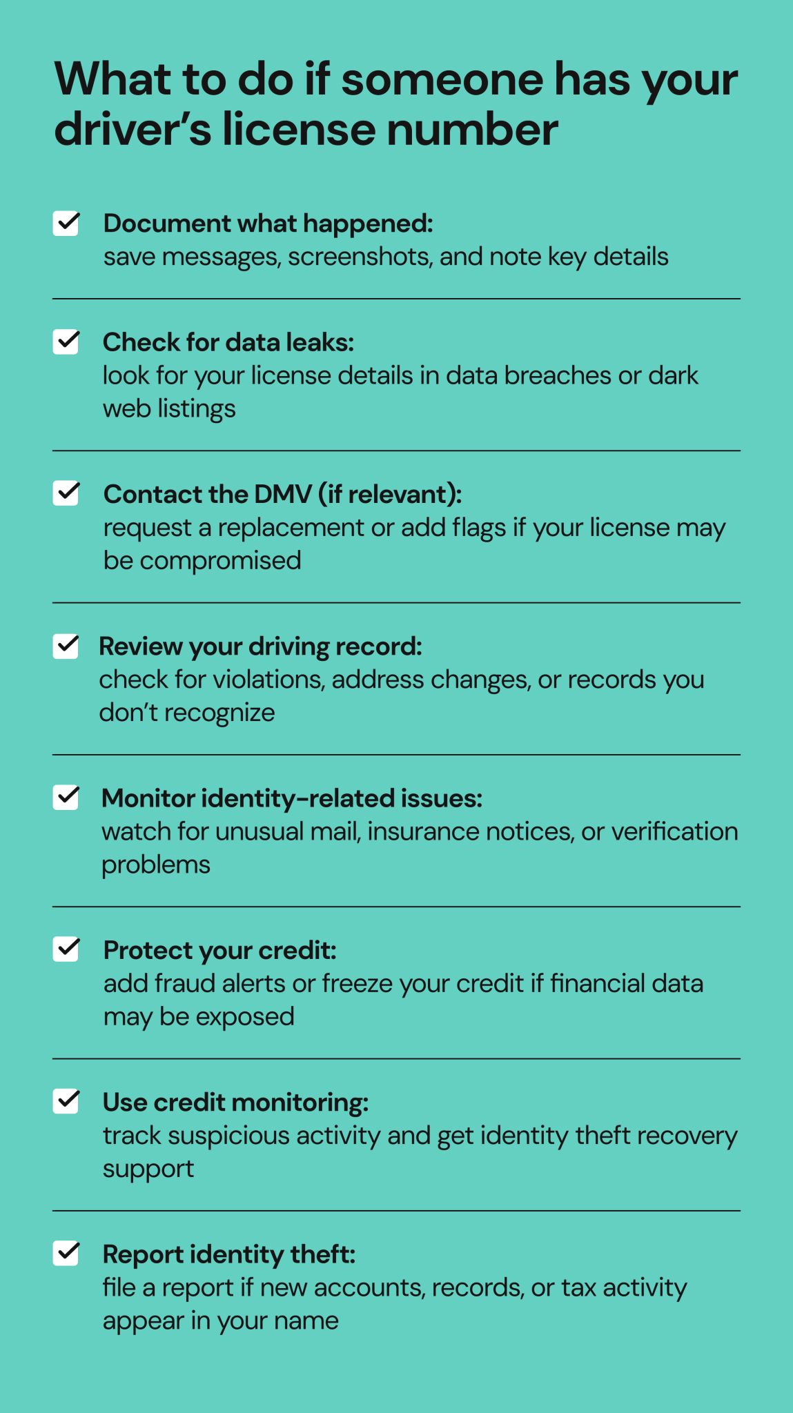 What To Do If Someone Has Your Driver's License Number: Signs, Next ...