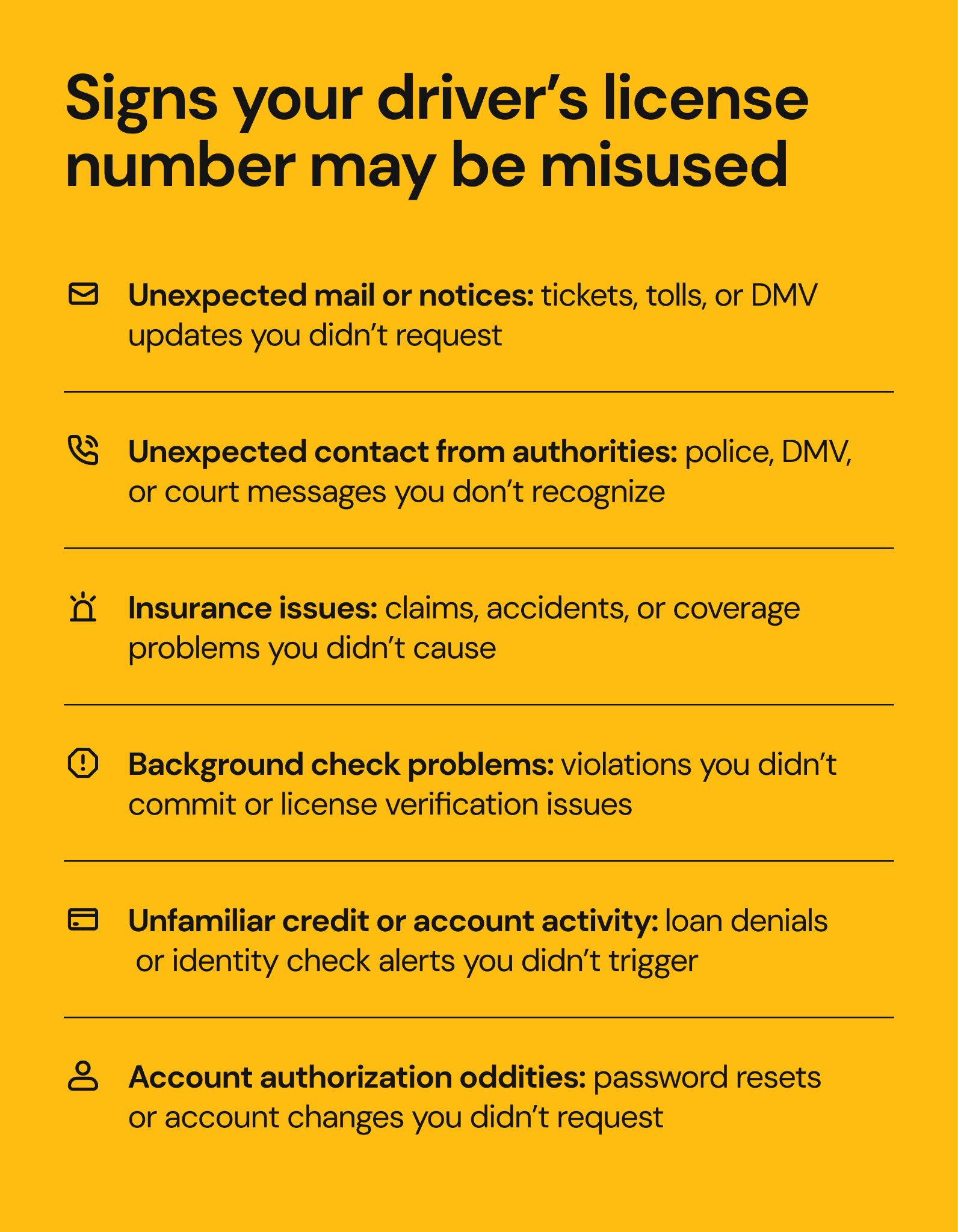 What To Do If Someone Has Your Driver's License Number: Signs, Next ...